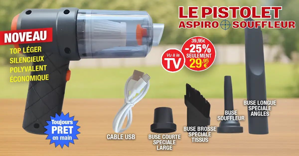Pistolet Aspiro-Souffleur Mini aspirateur-souffleur sans fil